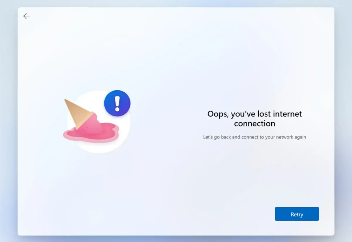 Cara Bypass Internet Connection di Setup Windows 11